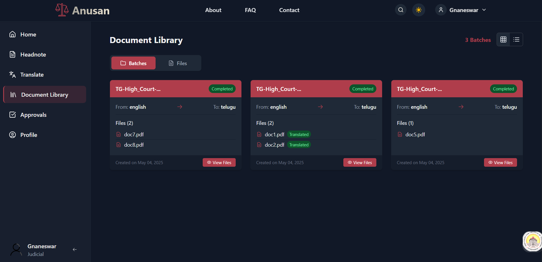 Anusan - Legal Document Intelligence